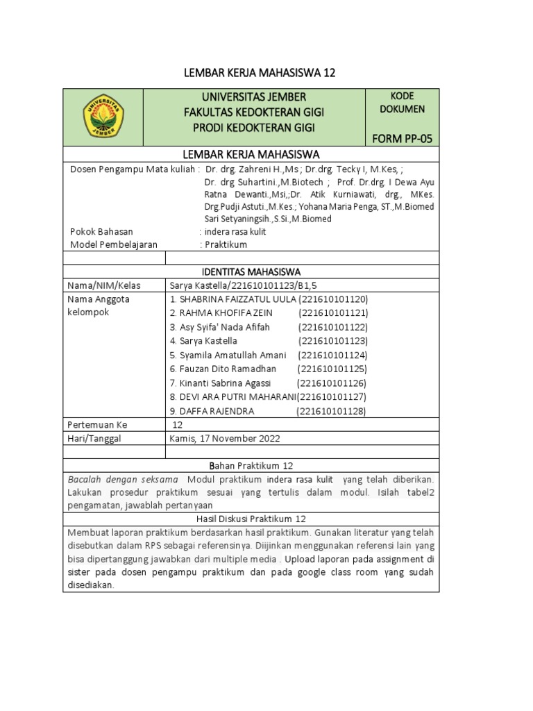 LKM Praktikum 12 | PDF