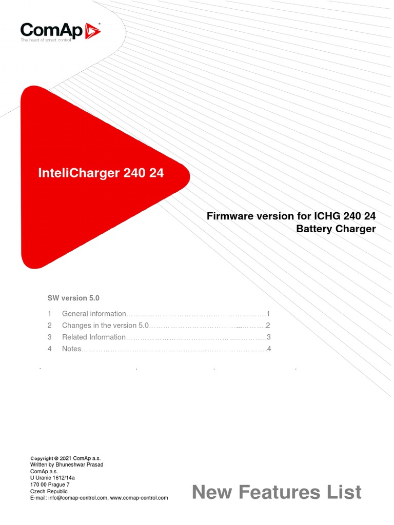 InteliCharger 240 24 New Features List | PDF | Battery Charger ... InteliCharger 240 24 New Features List | PDF | Battery Charger ...