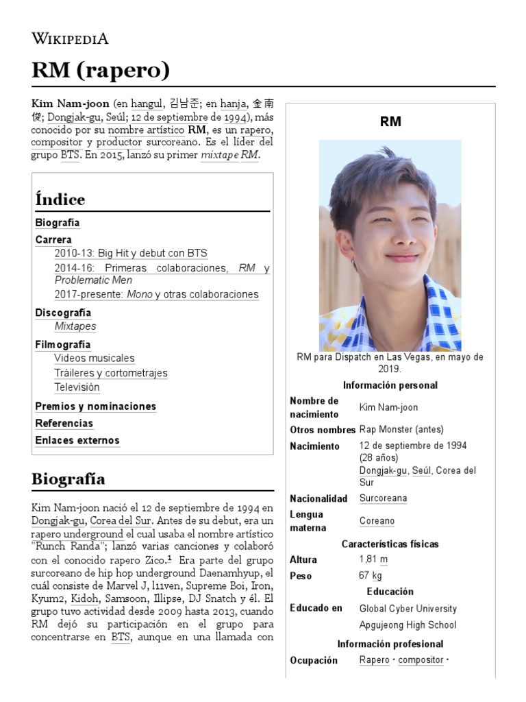 RM (Rapero) : Índice | PDF