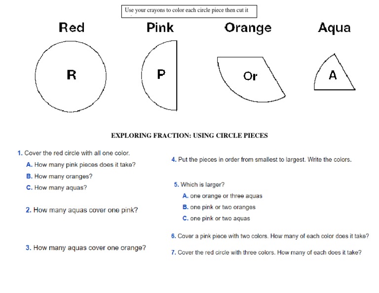 EXPLORING FRACTION ACTIVITY 1 (All Students) | PDF