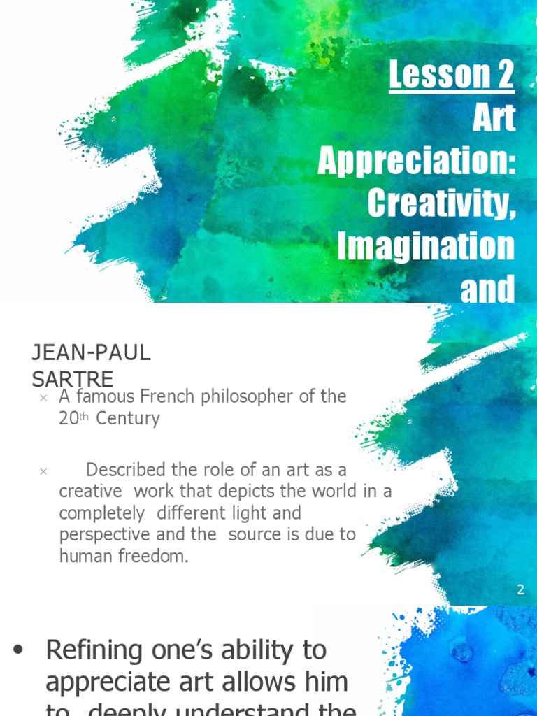 Arts Appreciation " Creativity, Imagination and Expression | PDF ...