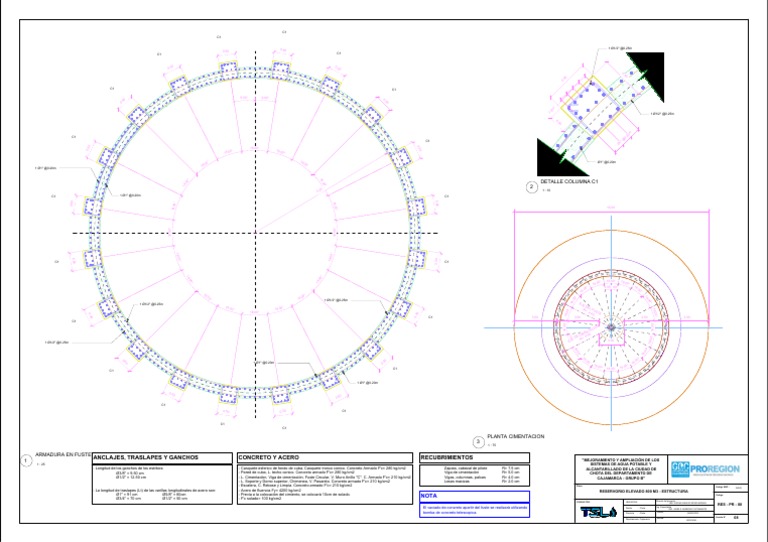 08 - A1 - Reservorio Elevado 800 M3 - Estructura | PDF | Materiales ...