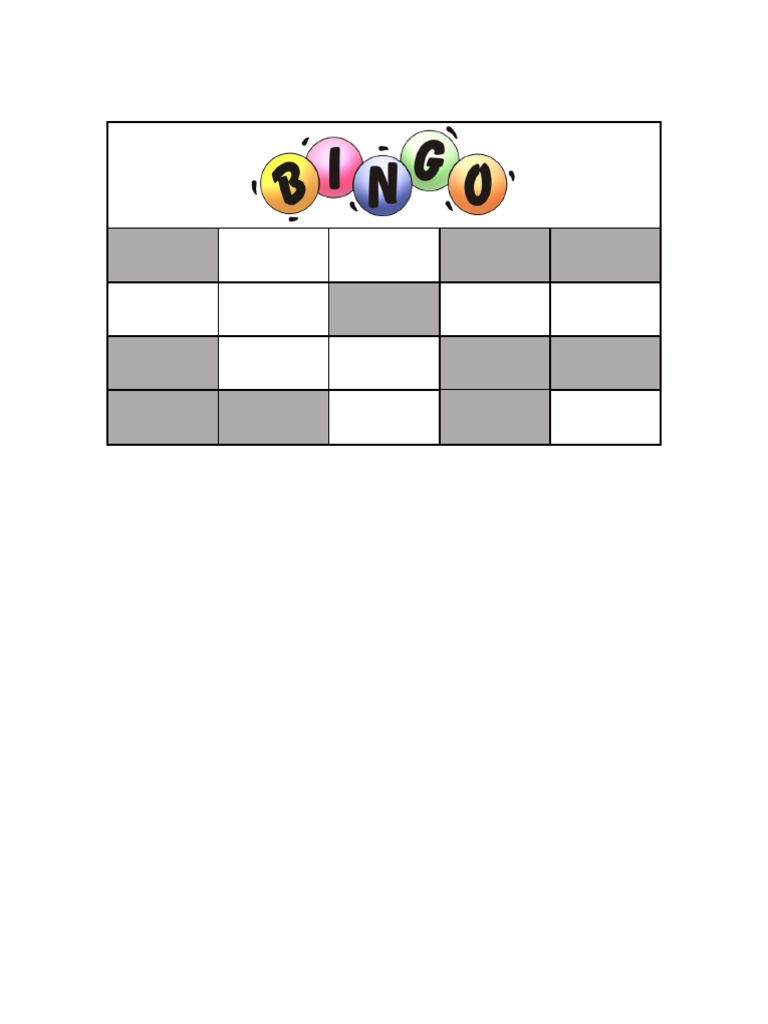 Cartones de Bingo - Plantillas | PDF