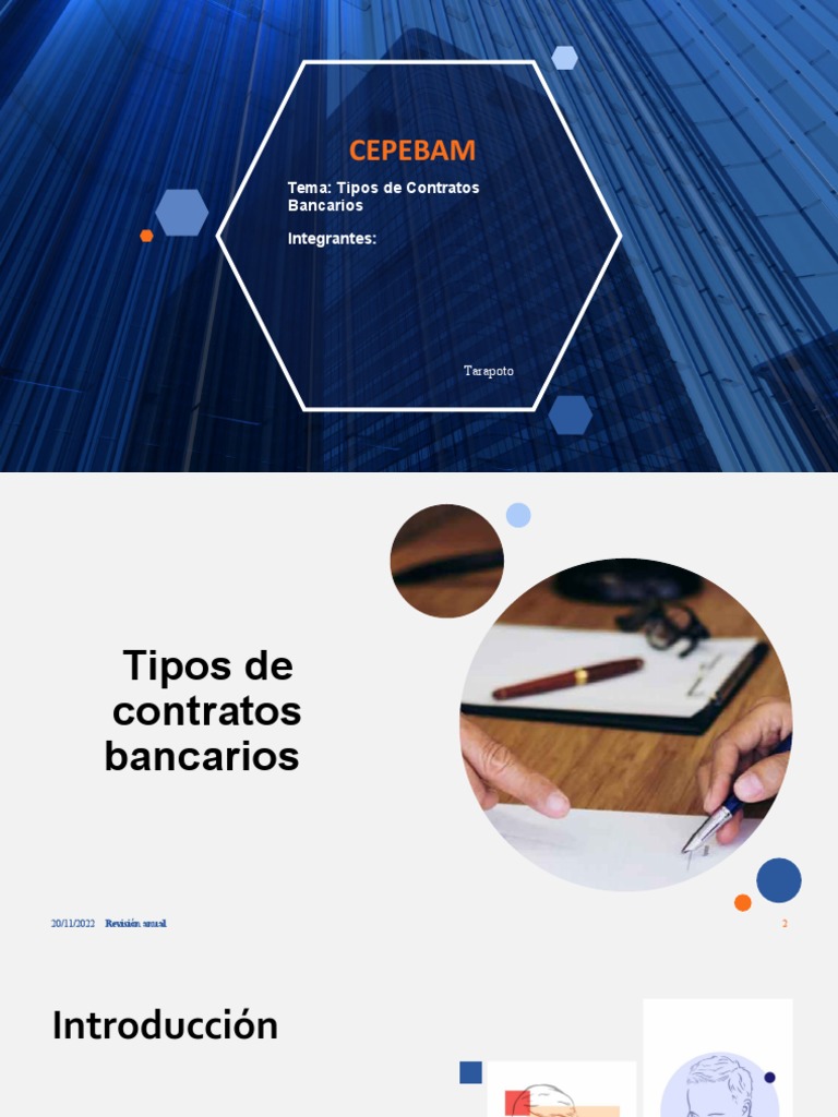 Tipos de Contratos Bancarios | PDF | Bancos | Tarjeta de crédito