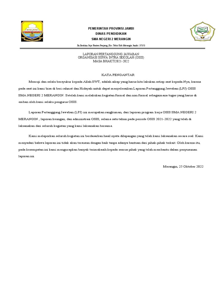 OSIS Report Summary | PDF