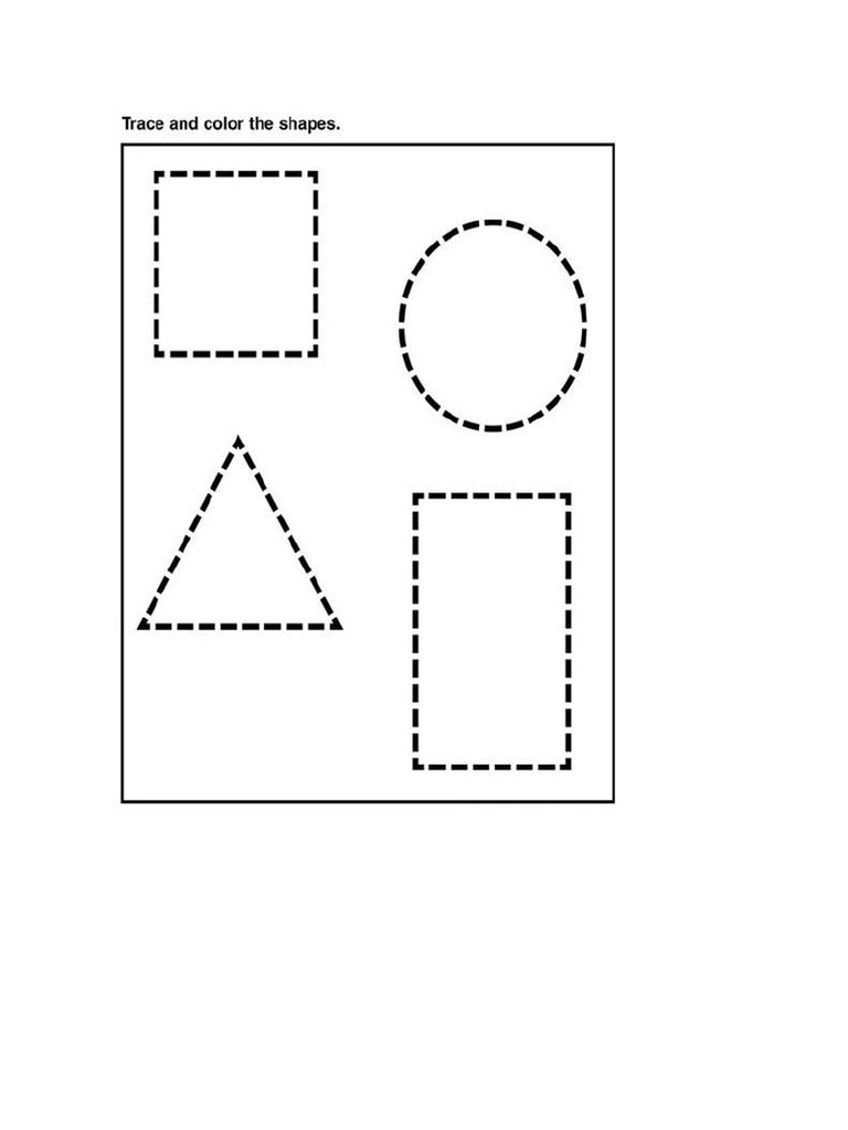 Trace and Color Shapes | PDF