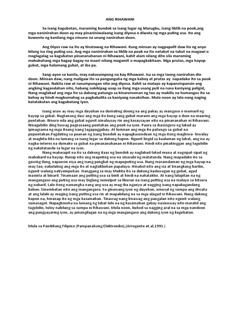 Ang Rihawani | PDF