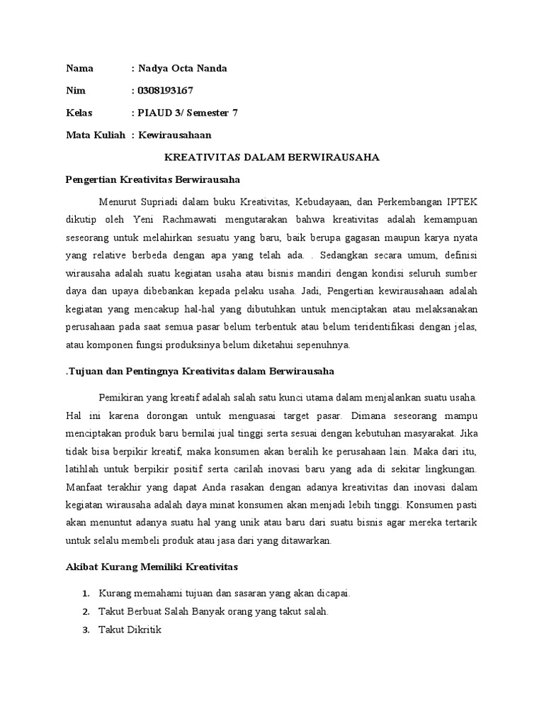 Resume 5 - Nadya Octa Nanda | PDF | Pengembangan Diri