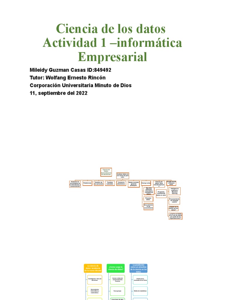 Actividad 1 Ciencia de Los Datos | PDF