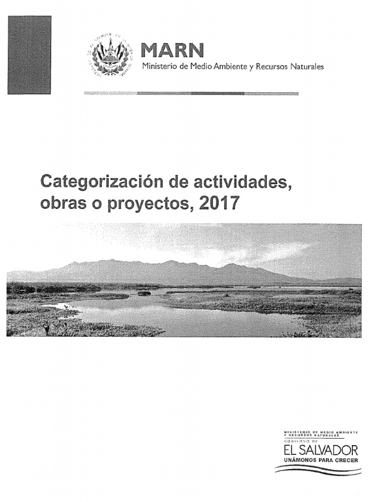 Criterios Categorizacion Ambiental MARN | PDF