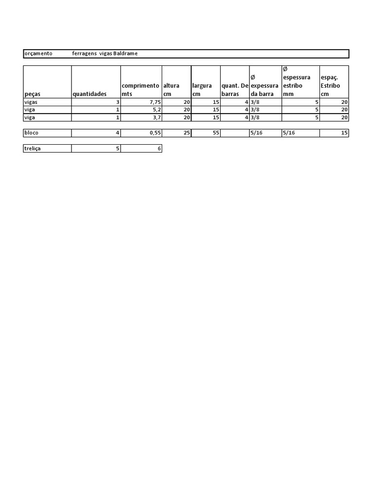 Vigas Baldrame | PDF