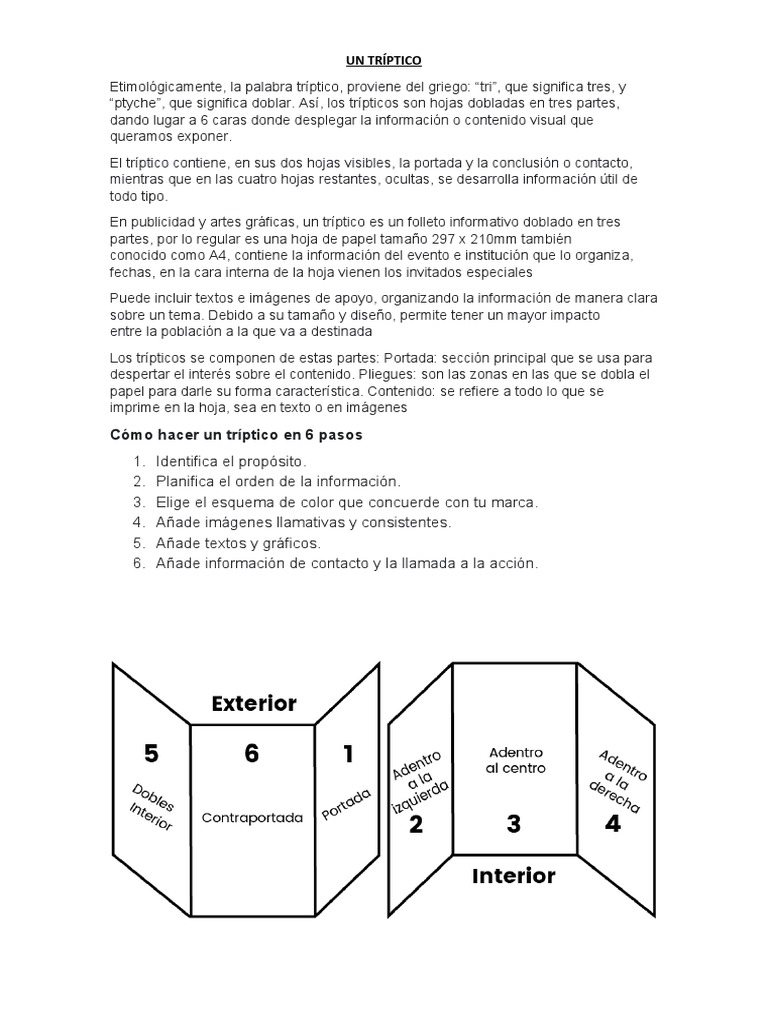 Cómo crear un tríptico efectivo | PDF | Arte