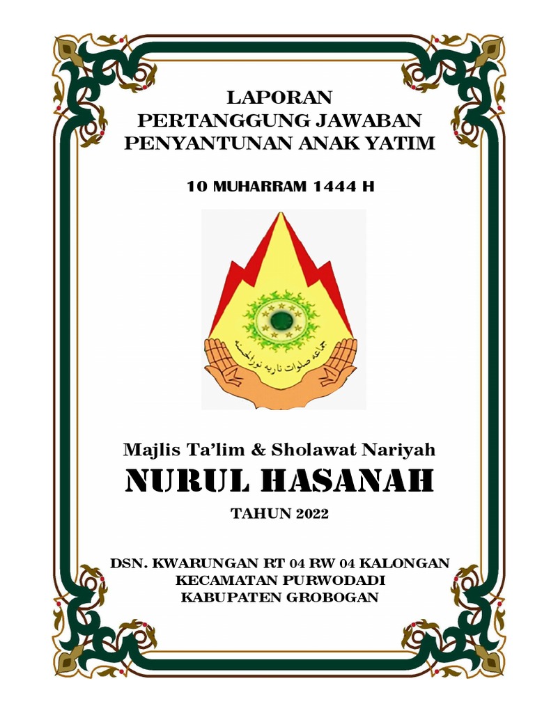 LPJ Santunan Anak Yatim 2022 | PDF