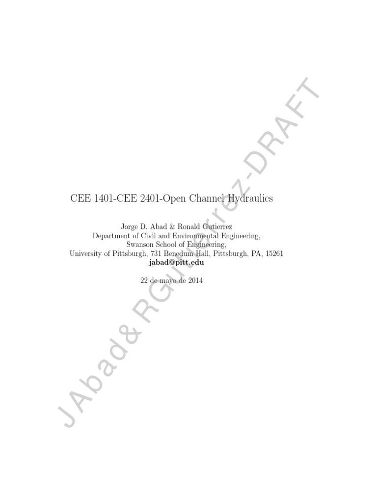 Open Channel Hydraulics | PDF | Física | Mecánica