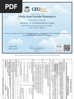 PSEA - Course Certificate - PSEA | PDF