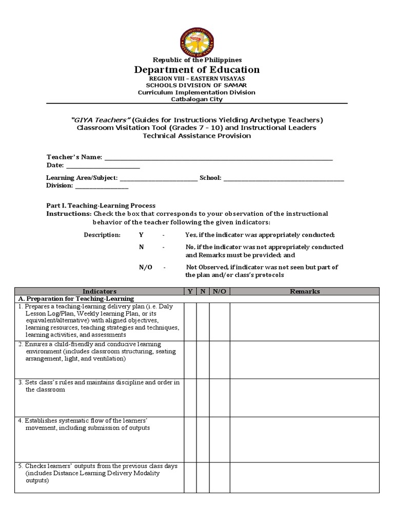 GIYA Teachers Guides For Instructions Yielding Archetype Teachers ...