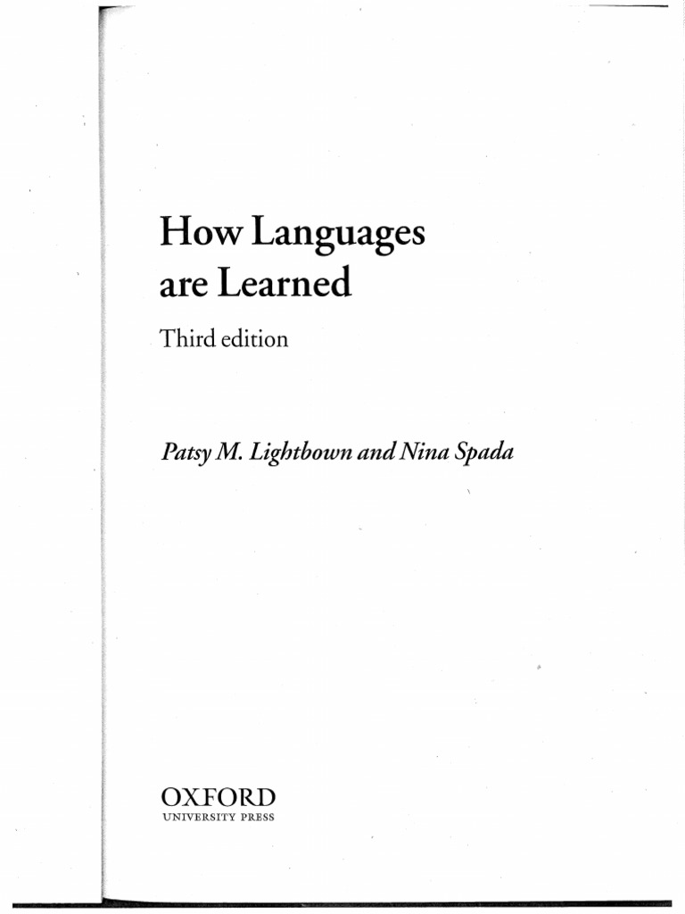 Lightbown and Spada | PDF