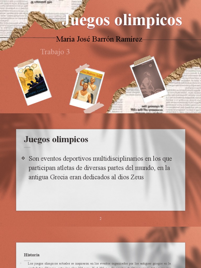 Trabajo 3 | PDF | Juegos olímpicos | Ocio