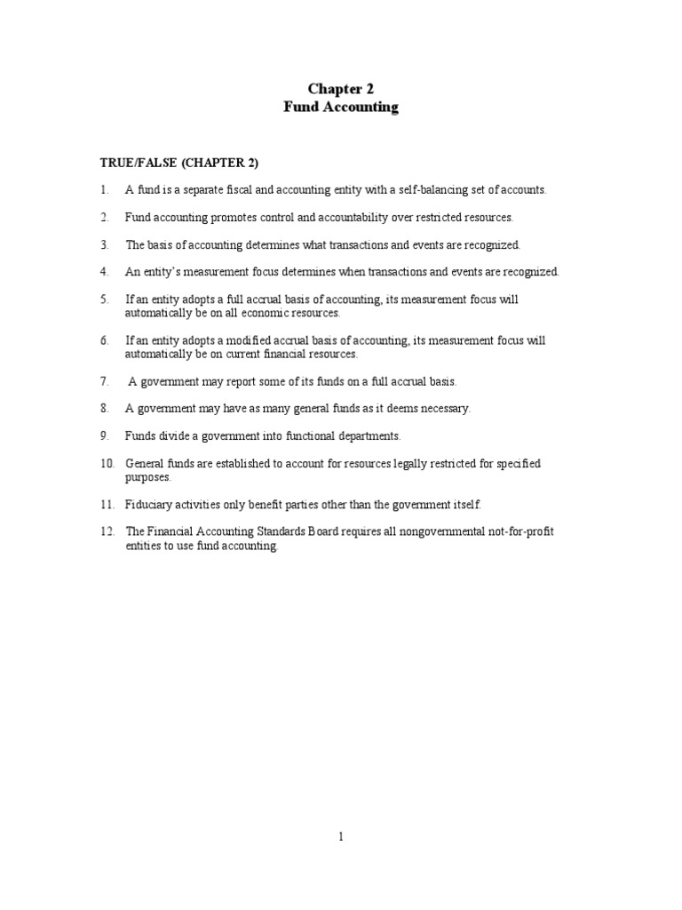 Fund Accounting Basics and Principles | PDF | Fund Accounting | Basis ...