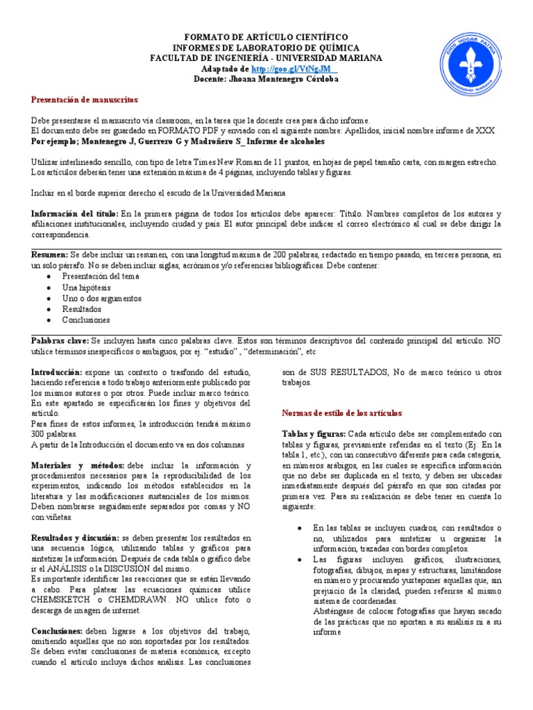 Formato de Artículo Científico | PDF