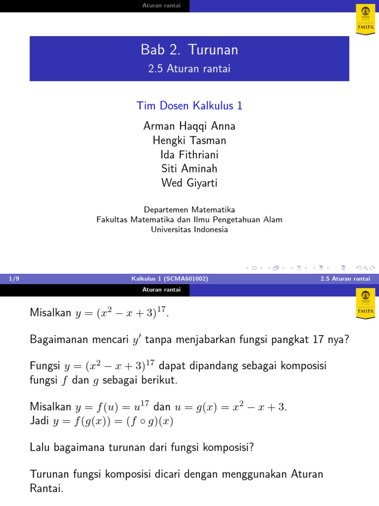 Bab2 Turunan 25 | PDF