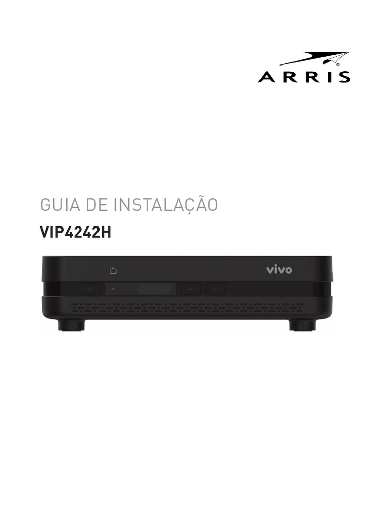 Vivo Tv Fibra Decodificador Com Gravador Vip 4242h Iptv Manual Do