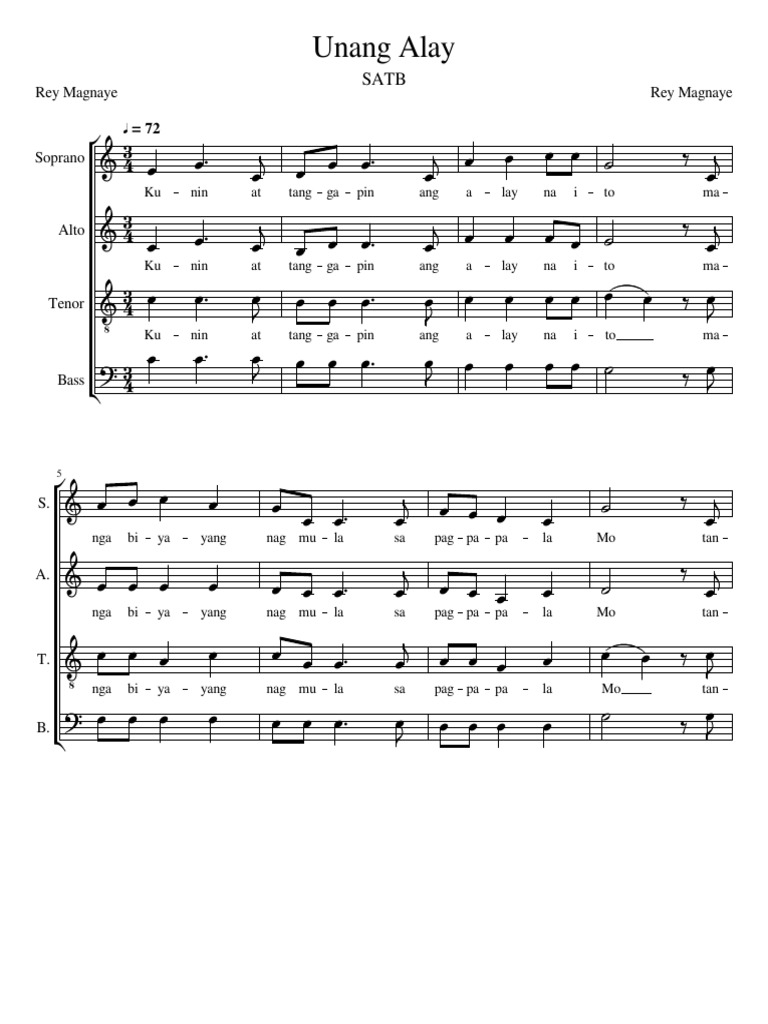 Unang Alay SATB | PDF