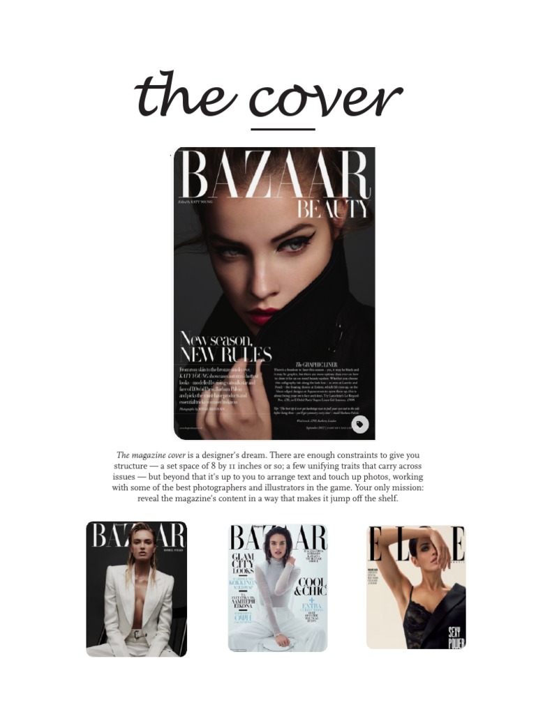 Revealing Content Through Design: An Analysis of Effective Magazine ...