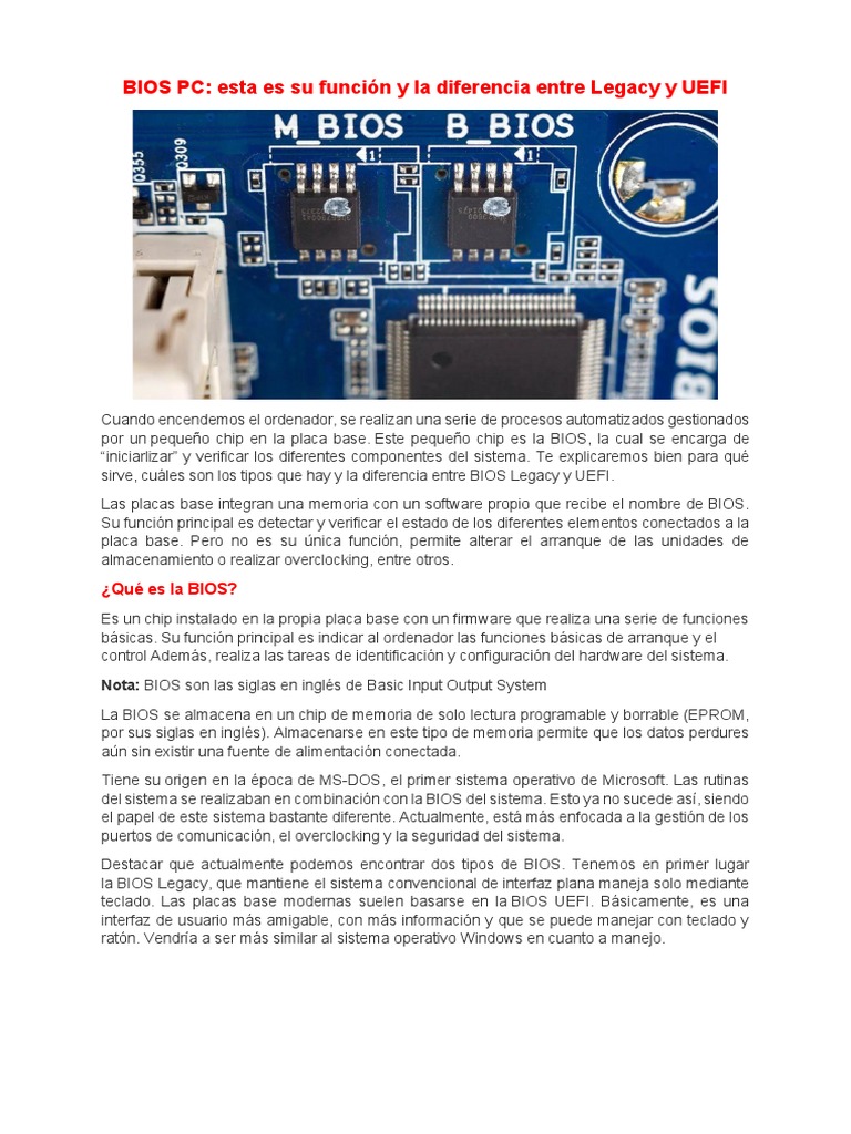 Investigue Todo Sobre La Bios | PDF | Bios | Hardware de la computadora