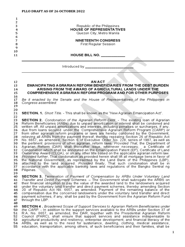 Condonation Bill As of 26 October 2022 2pm Clean | PDF | Common Law ...