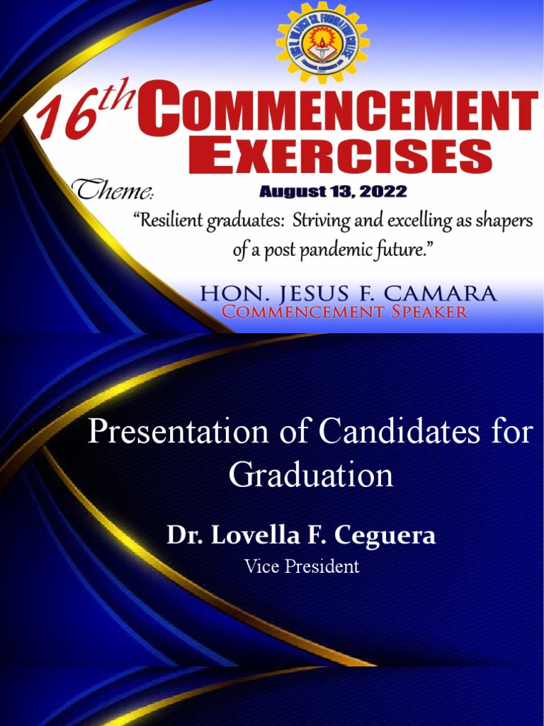 Grad Presentation | PDF | Academic Degree | Titles