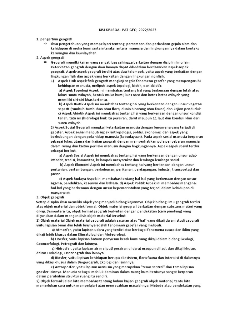 Pembahasan Kisi Geo | PDF | Sejarah