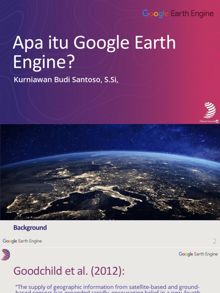 Presentation Sesi 2 Google Earth Engine | PDF | Data | Information Technology