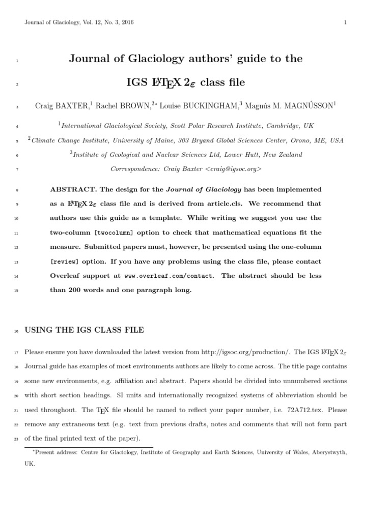 Template Latex Journal at Kai Hartung blog