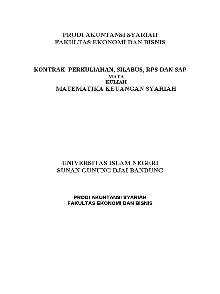 Silabus Dan RPS | PDF