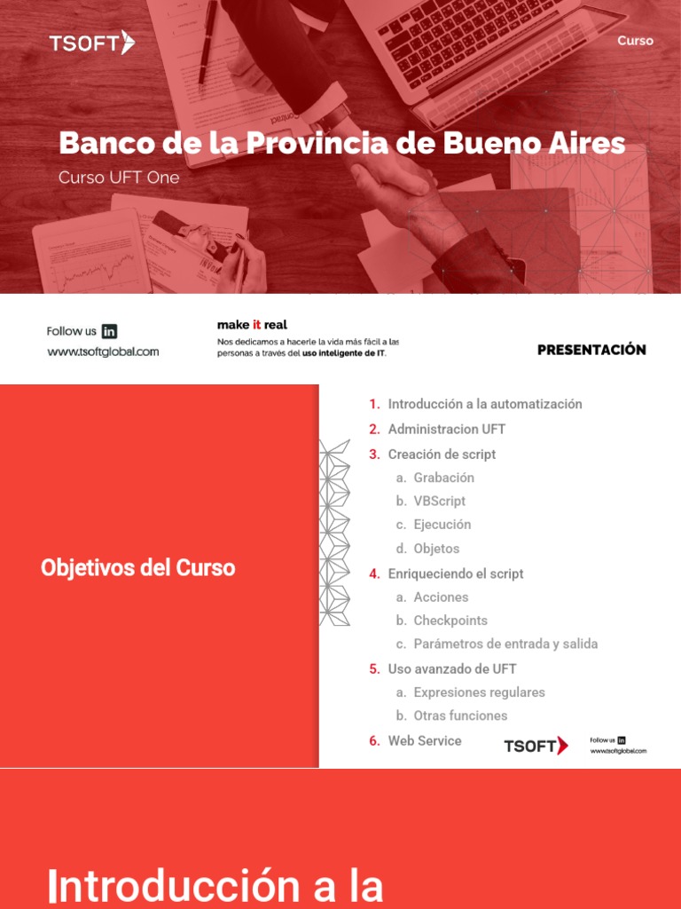 Capacitación MF UFT One 15 | PDF