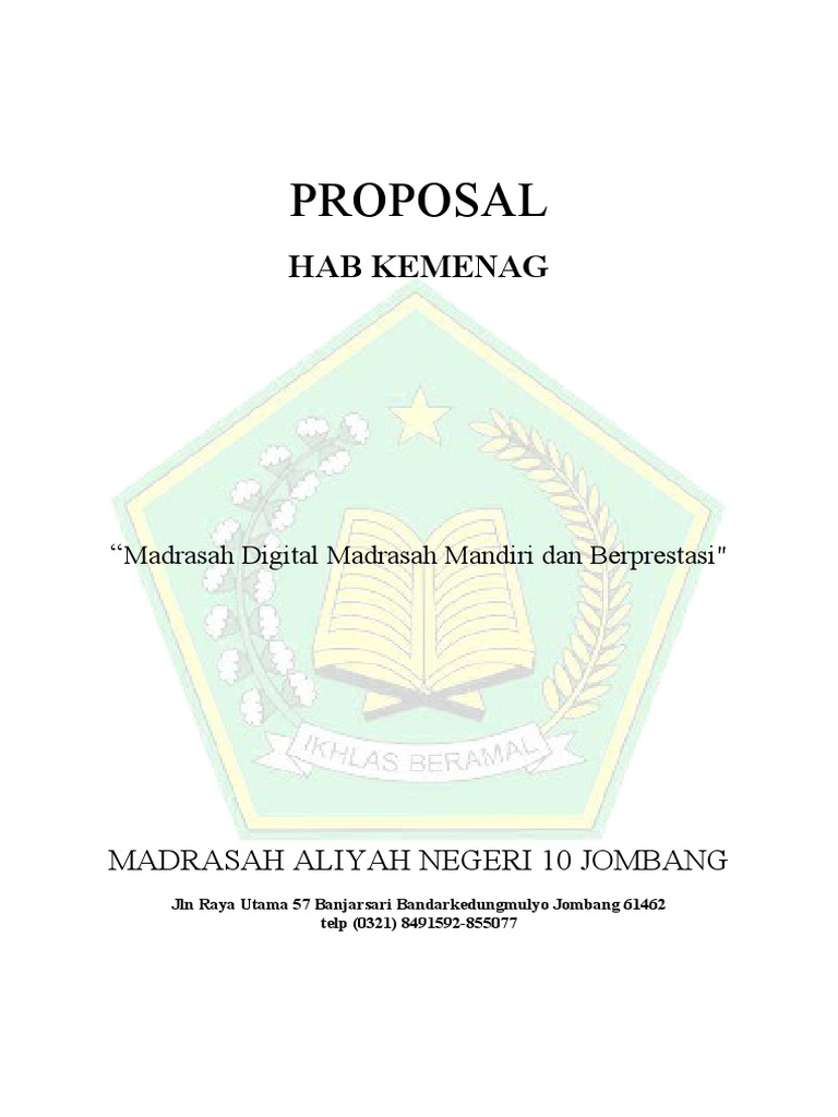 PROPOSAL HAB Kemenag | PDF