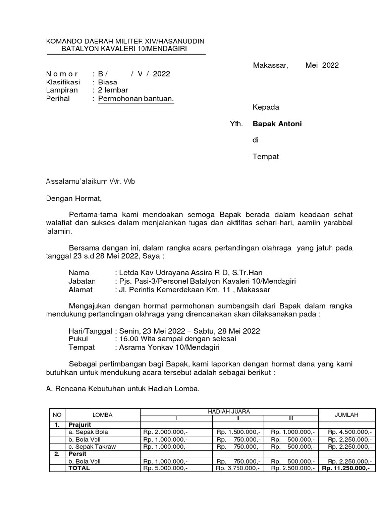 Rencana Proposal BPK Antoni | PDF