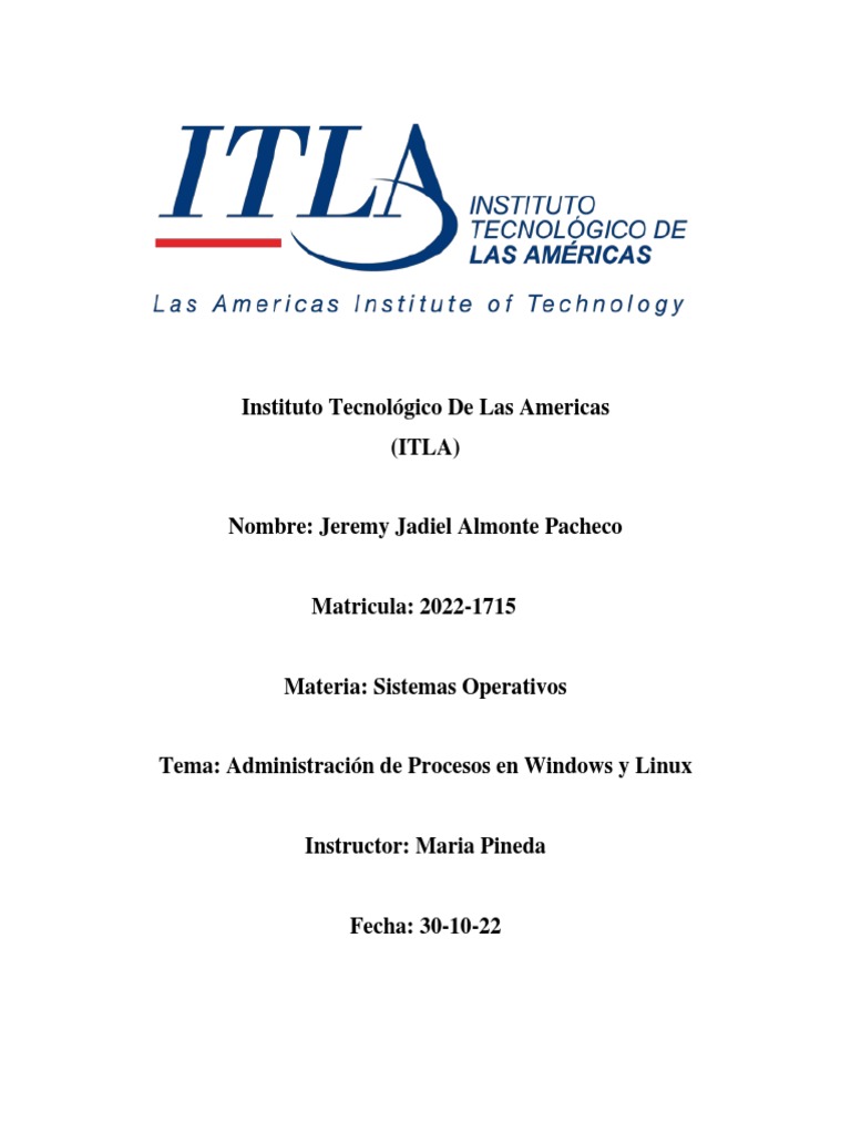 Administración de Procesos en Windows y Linux JJAP | PDF | Hilo ...