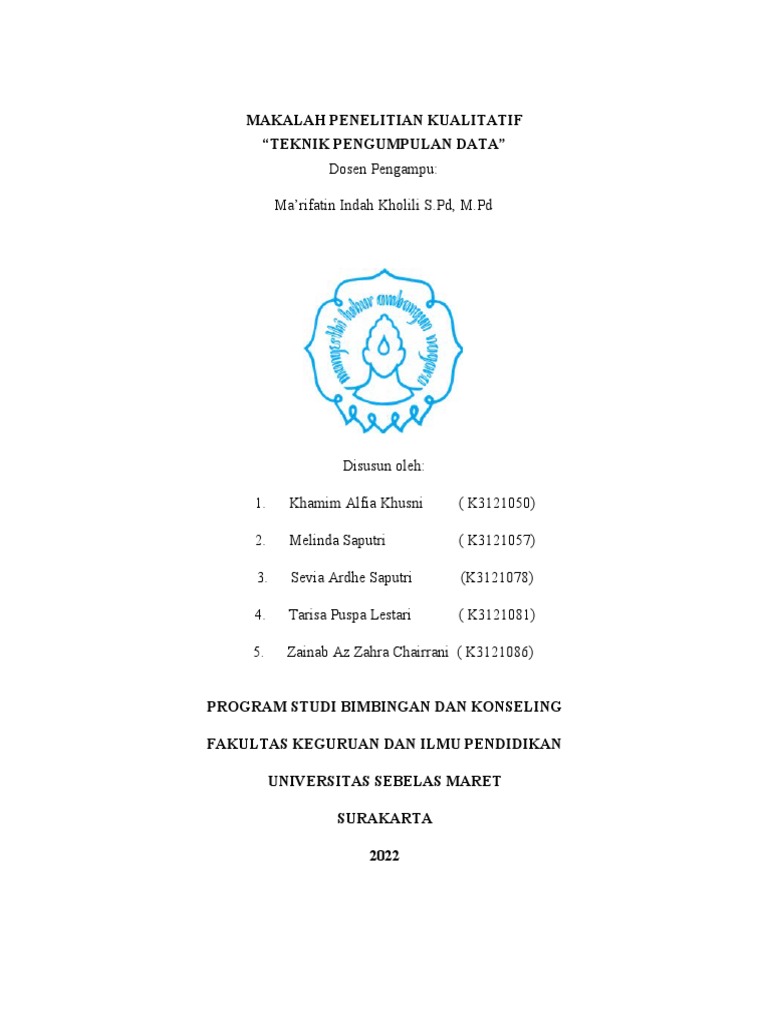 Makalah Penelitian Kualitatif | PDF