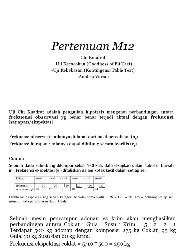 Pertemuan M12 | PDF