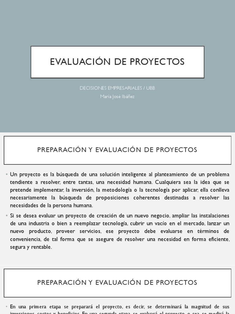 Guía de Evaluación de Proyectos | PDF | Negocios | Tecnología