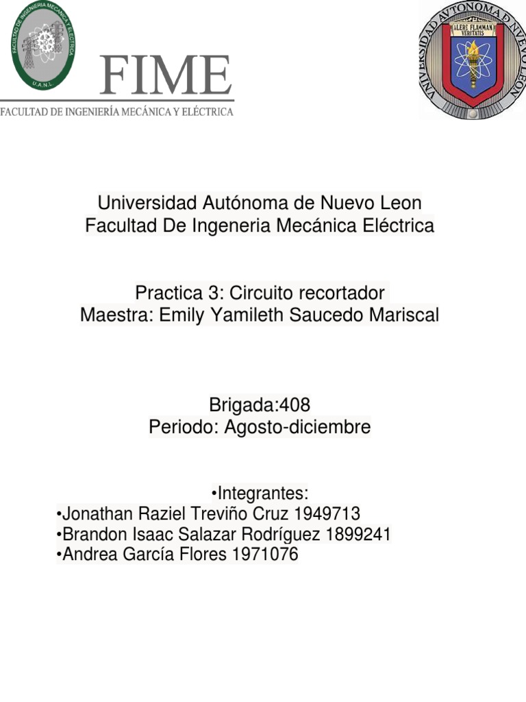 Practica 3-Circuito Recortador | PDF