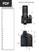 Labeled Parts of a DSLR Camera | PDF