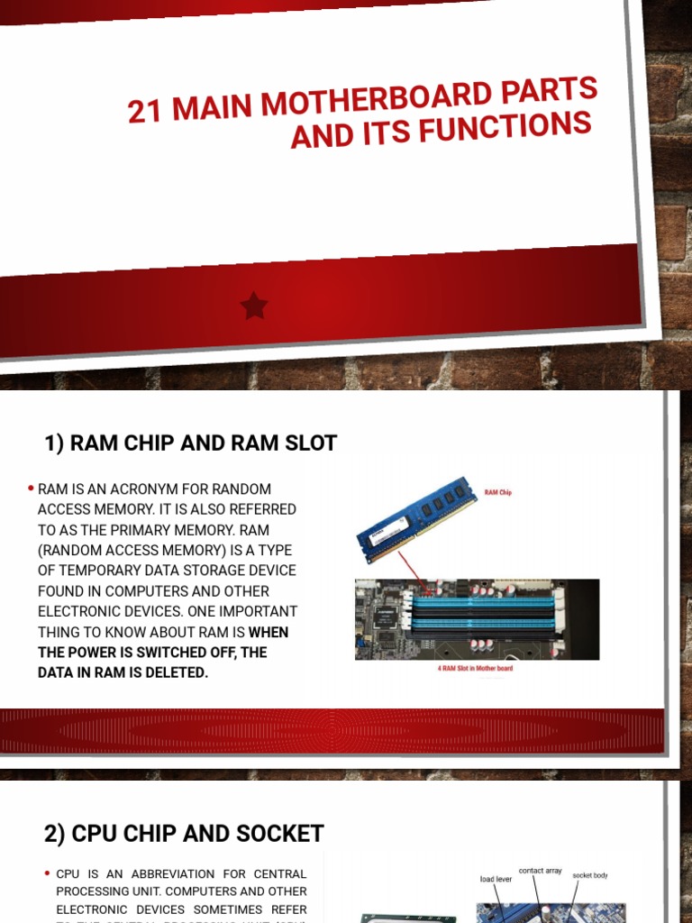 Motherboard Parts | PDF | Computer Hardware | Usb