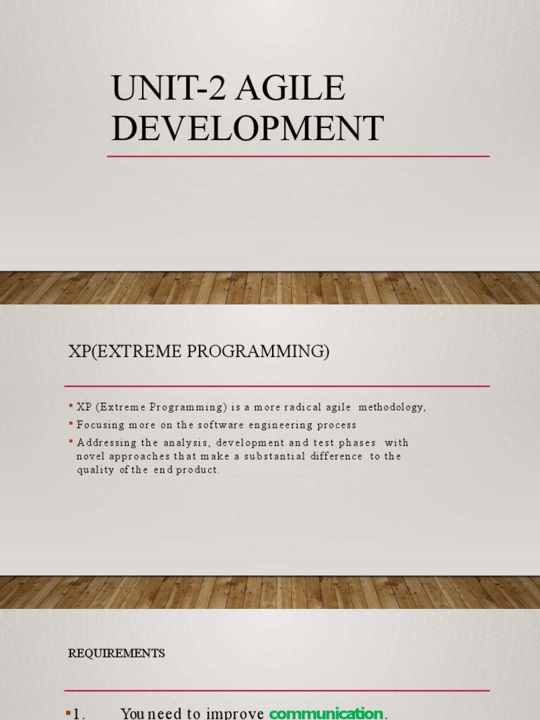 Unit-2 Agile Development Part2 | PDF | Agile Software Development | Technology Development