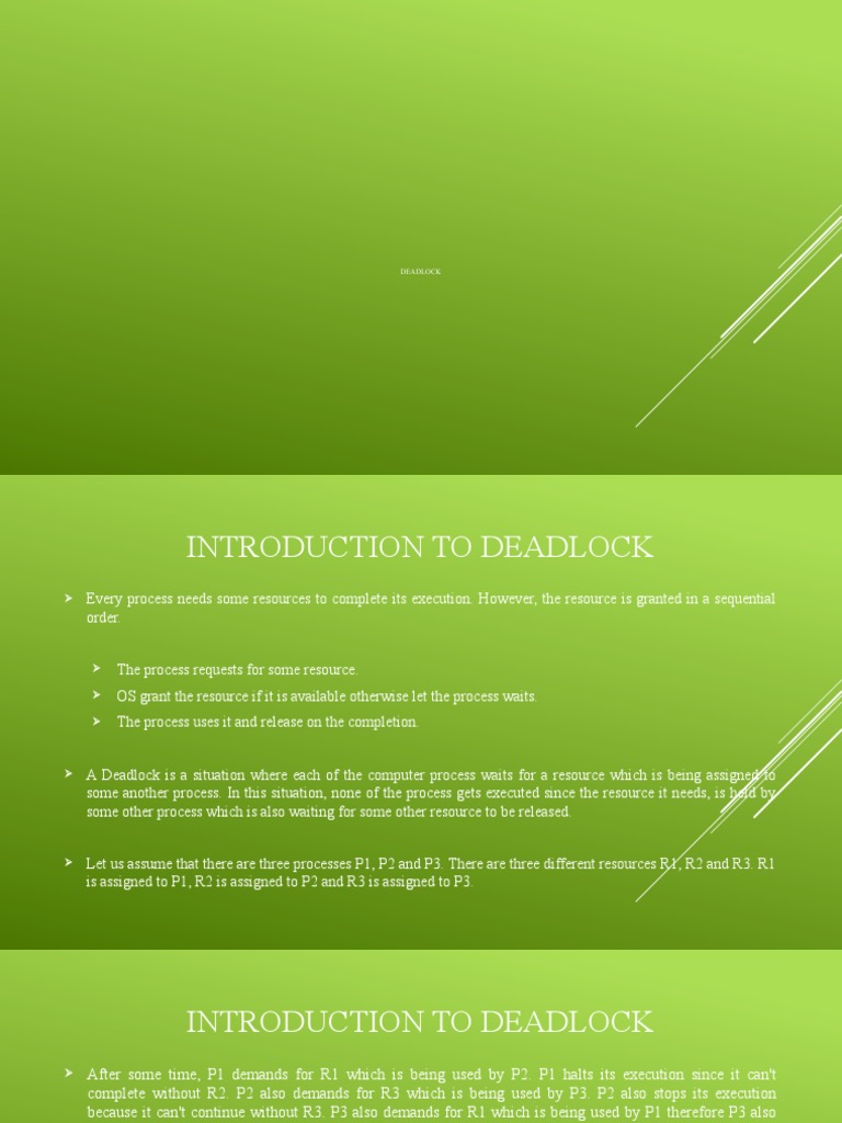 An In-Depth Explanation of Deadlock: Causes, Conditions, Prevention, Avoidance, Detection and ...