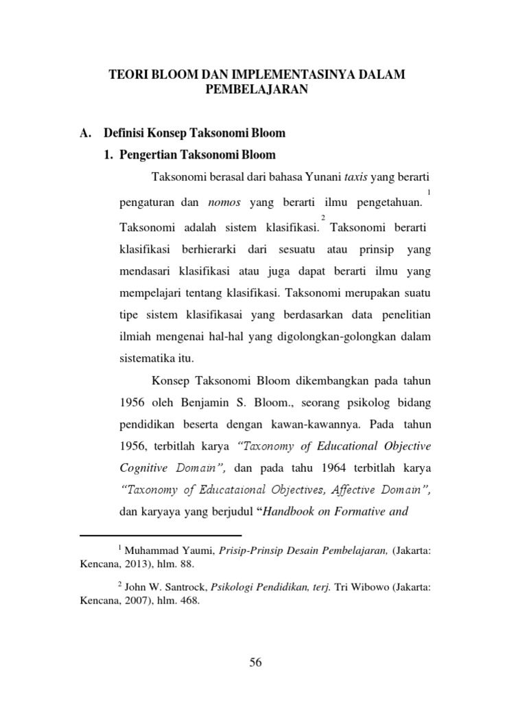 TEORI BLOOM | PDF