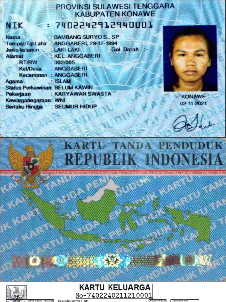 KTP dan Data Pribadi Bambang Suryo | PDF