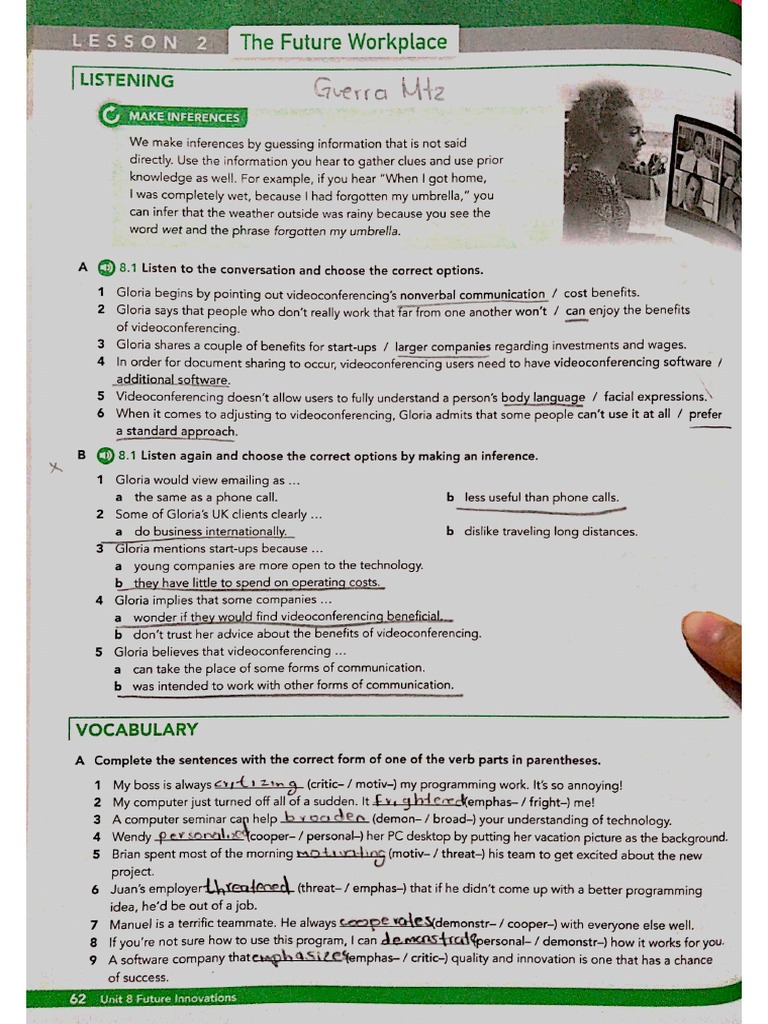 Workbook - Unit 4 | PDF